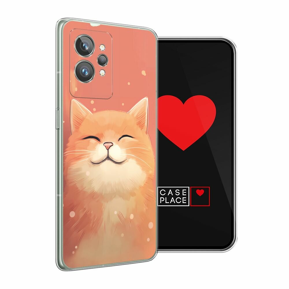Чехол на Realme GT 2 Pro / Реалми GT 2 Про с принтом "Довольный рыжий котик" — фото 1