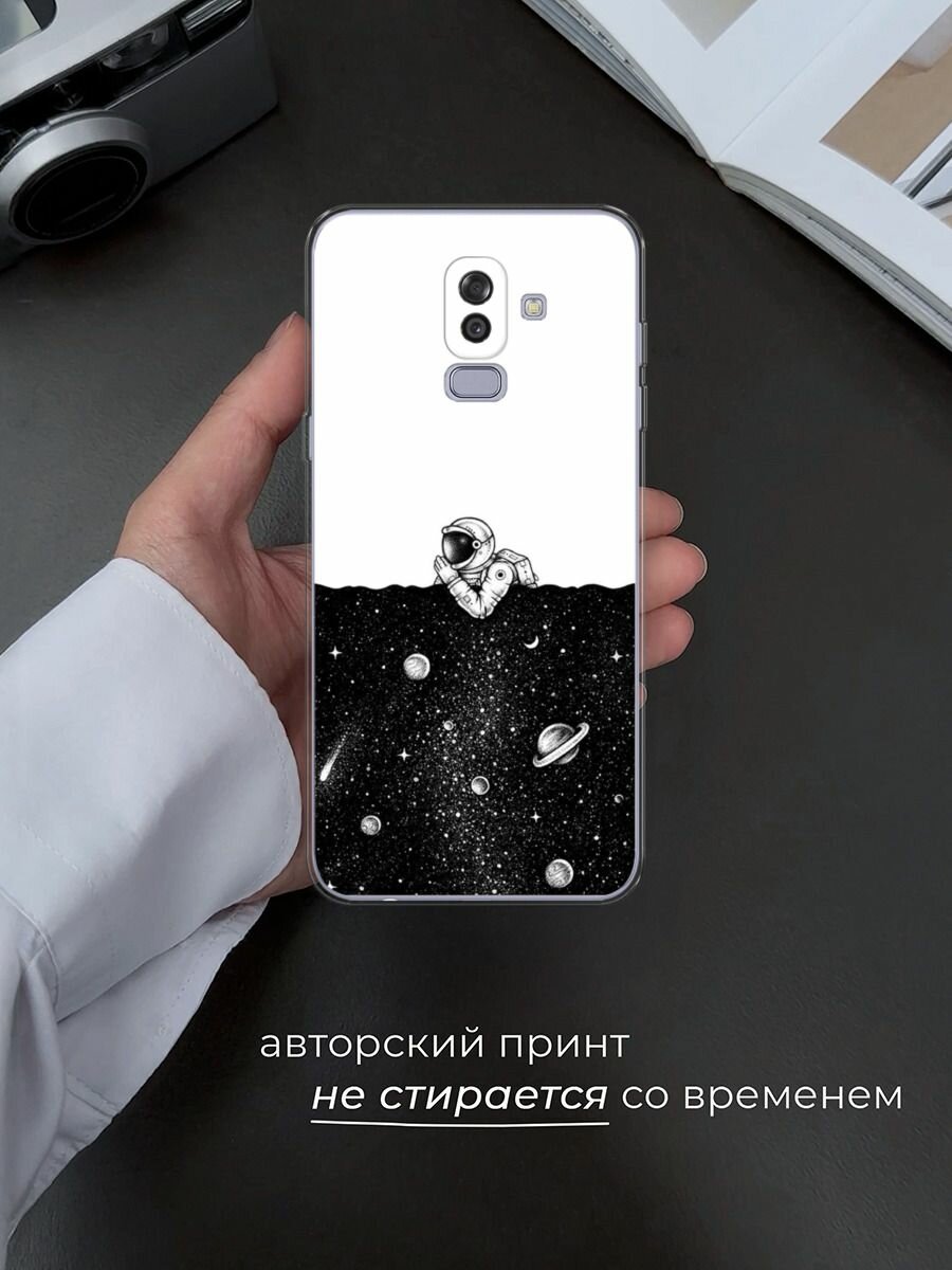 Чехол на Samsung Galaxy J8 / Самсунг Галакси Джей 8 с принтом "Космический сон" — фото 1