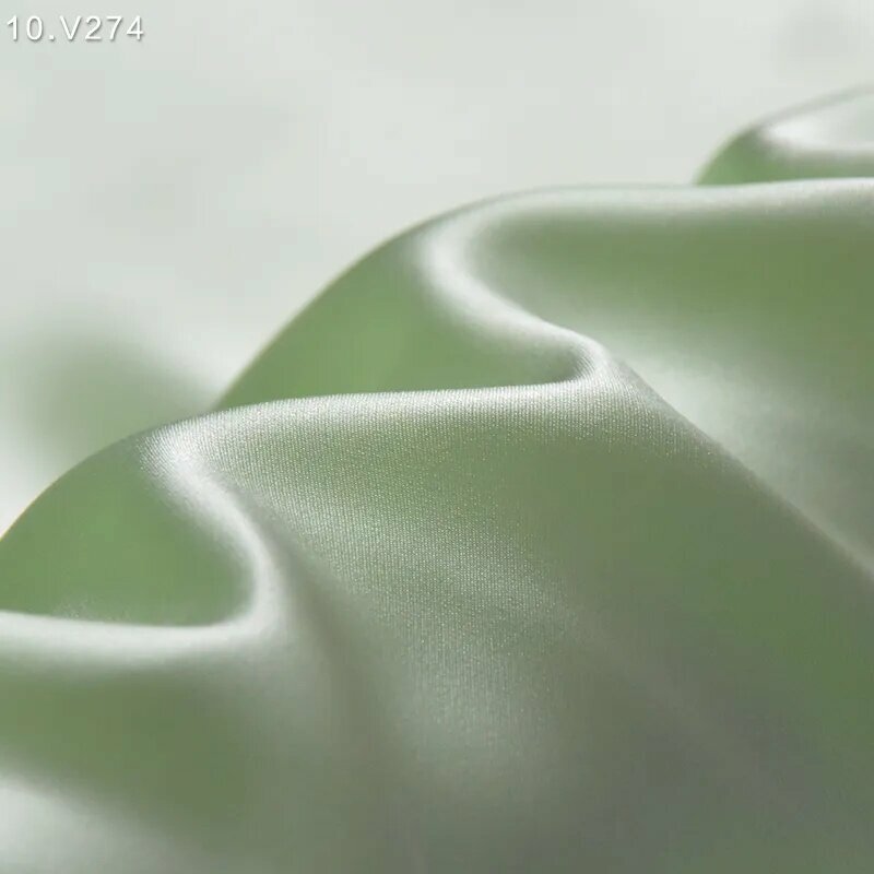 Атласная ткань из 100% чистого китайского шелка, 100 см*114 см, качество шелковицы, изумрудно-зеленый цвет для свадебных платьев