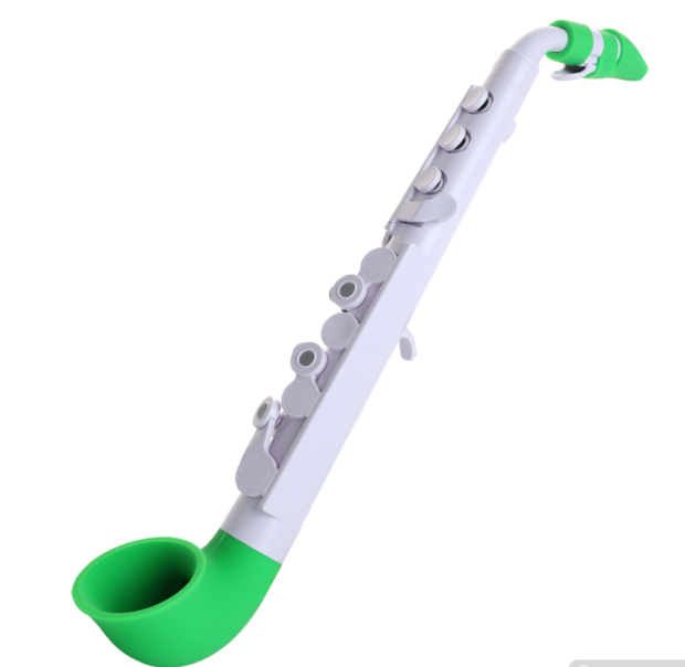 Британский пластиковый саксофон Nuvo jSAX — это легкий, водонепроницаемый пластиковый инструмент для обучения взрослых