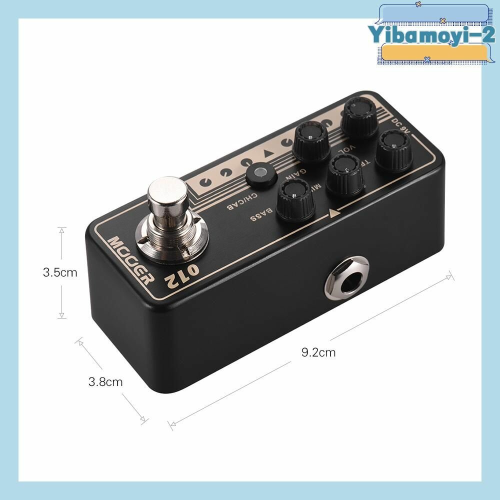 Эффект-педаль Mooer MICRO PREAMP 012, цифровой предусилитель, для гитаристов