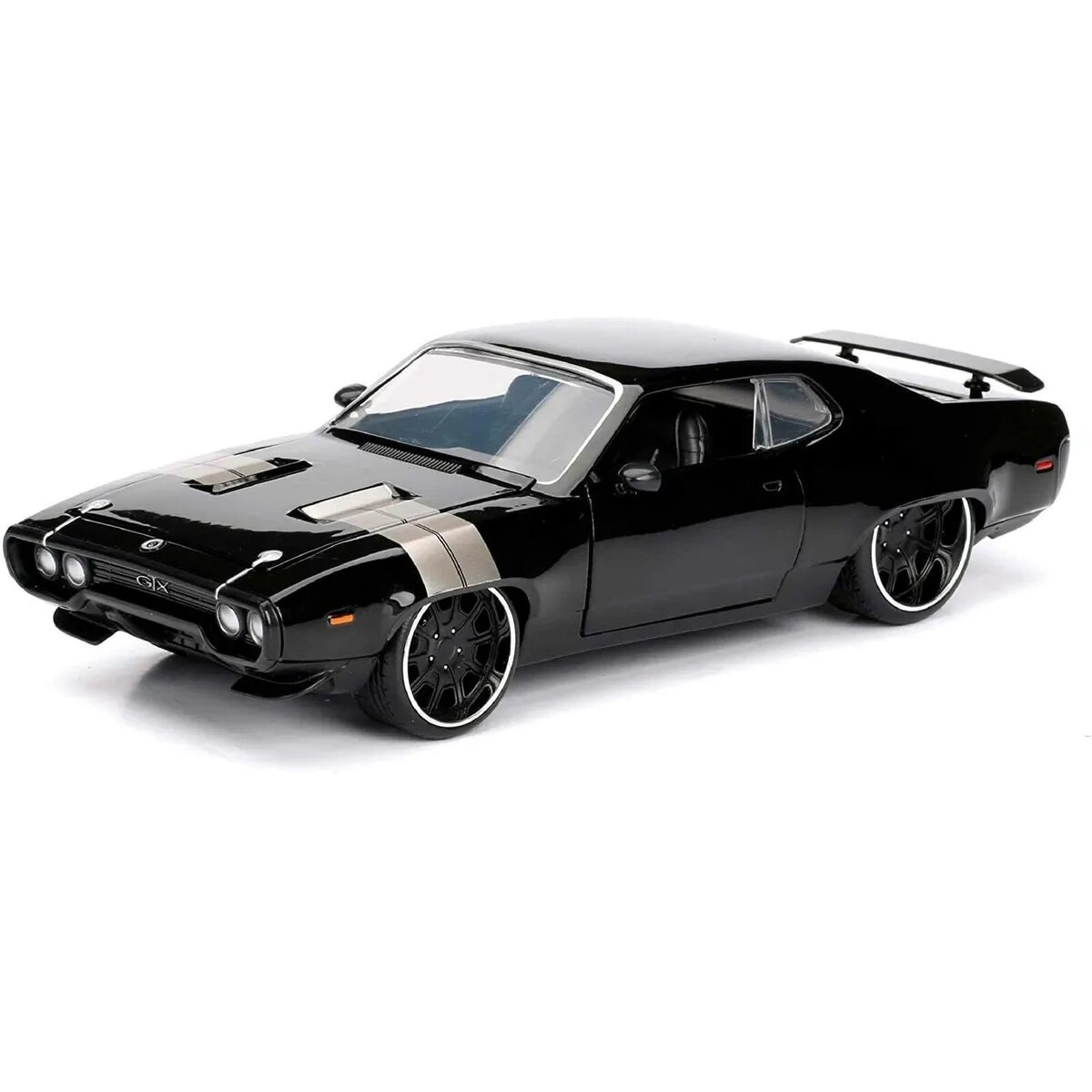 Машинка Jada Toys DOM'S PLYMOUTH GTX FAST & FURIOUS 8 BLACK 1:24 DIE CAST , Детские игрушки, подарки для коллекционеров-T-bfrg