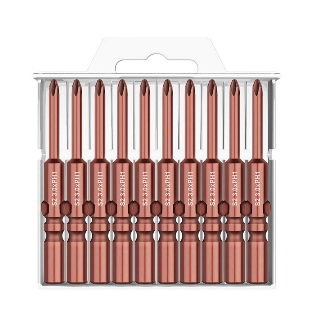 Бита для отвертки с шестигранным хвостовиком Бита для отвертки Магнитная стальная электрическая ударная дрель и отвертка PH0 PH1 PH2