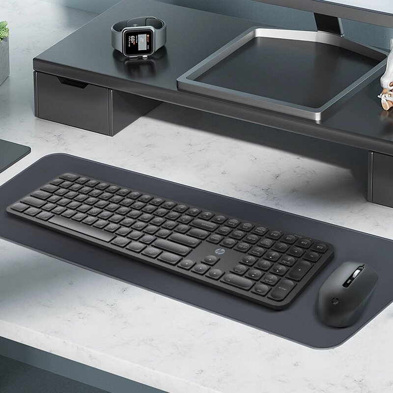 Беспроводной комплект клавиатуры и мыши HP, бесшумный, для офиса, для ноутбуков и настольных компьютеров [Набор