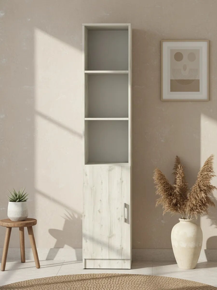 Распашной пенал шкаф FRESTER с полками в спальню прихожую для одежды, от производителя