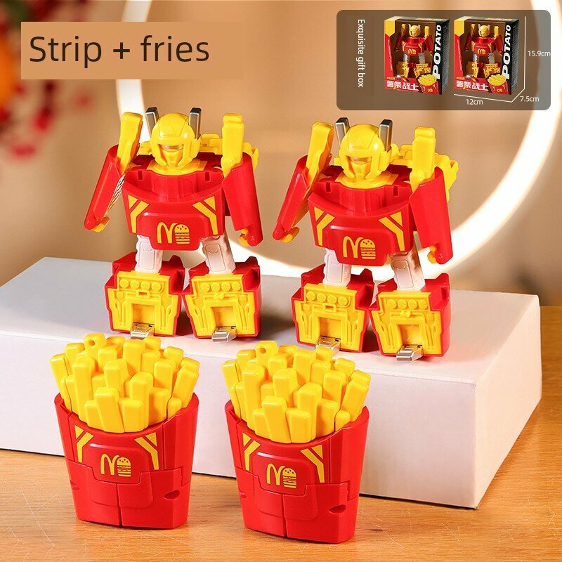 Интернет-хит: трансформируемая игрушка McDonald's — робот-бургер, картошки фри, модель Кинг-Конга, развивающая игрушка
