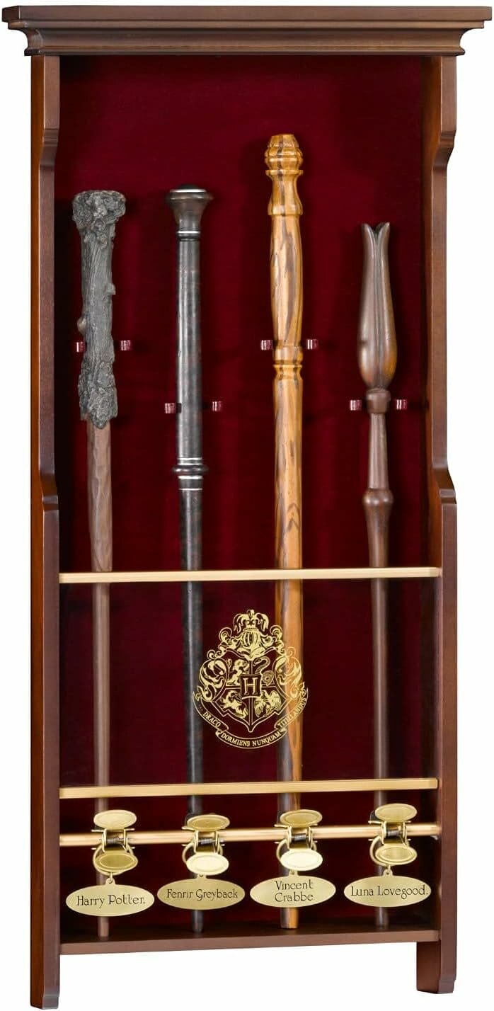 Гарри Поттер / Harry Potter Настенный дисплей от The Noble Collection (на 4 волшебные палочки)(только дисплей)
