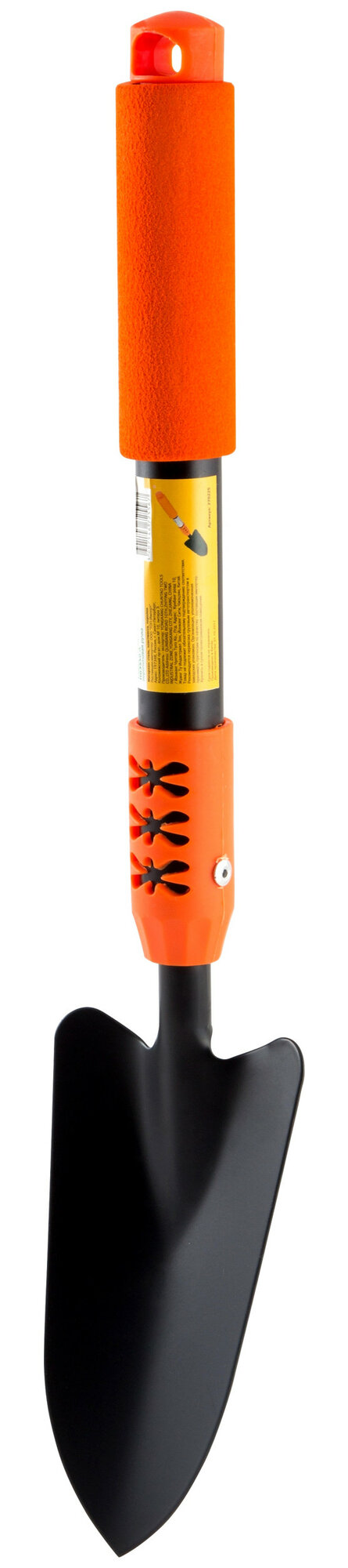 Совок посадочный PARK, 46х9 см, из стали, с поролоновой ручкой