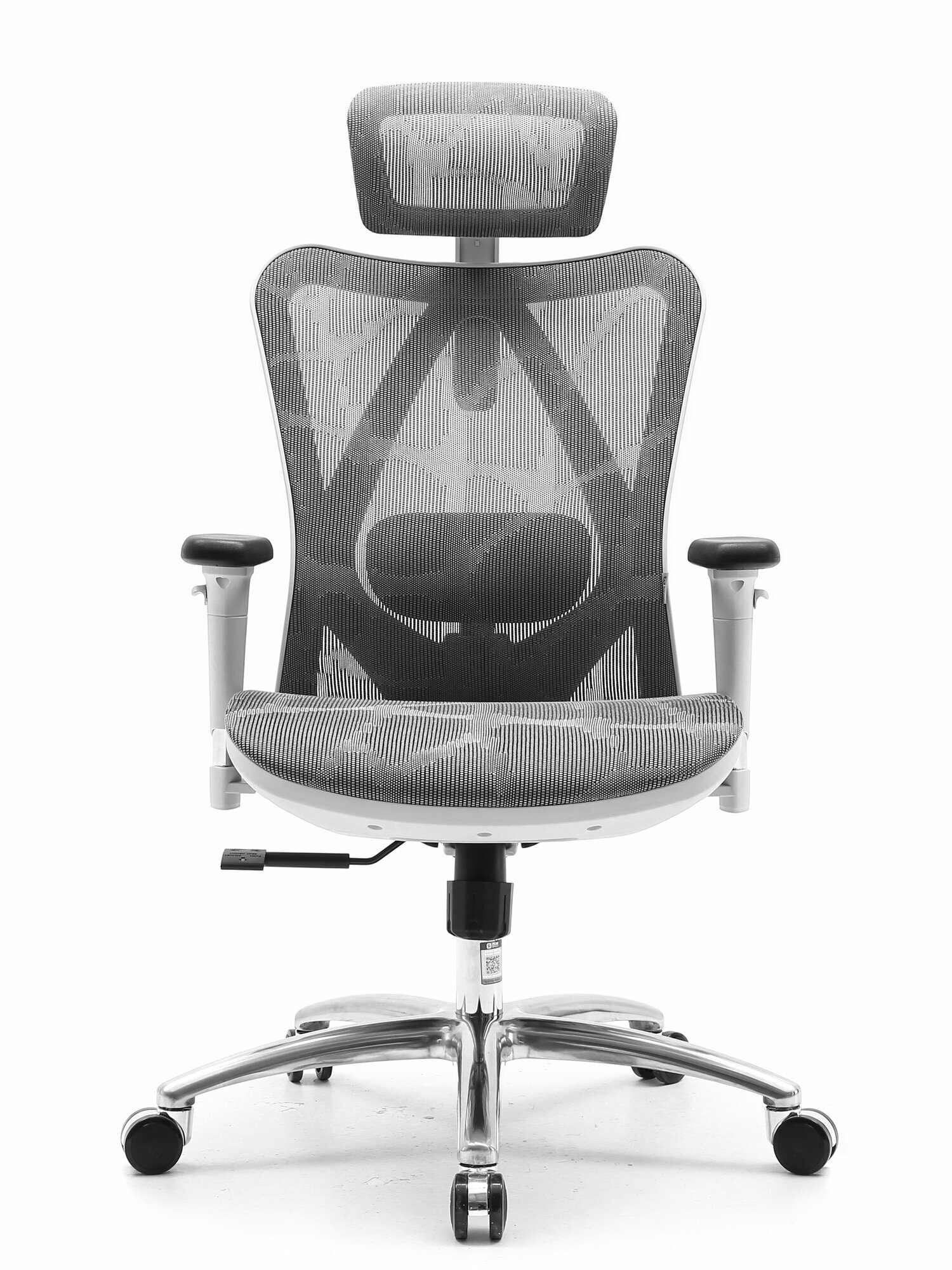 Кресло компьютерное SIHOO M57 (2D поясничный упор, сетка, серый)