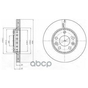 Тормозной диск Delphi арт. BG4265C