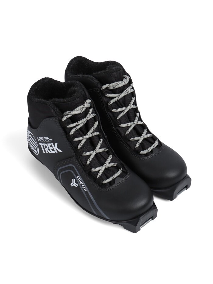 Ботинки лыжные TREK Level 4 SNS (черный, лого серый) (р. 35) 10964263