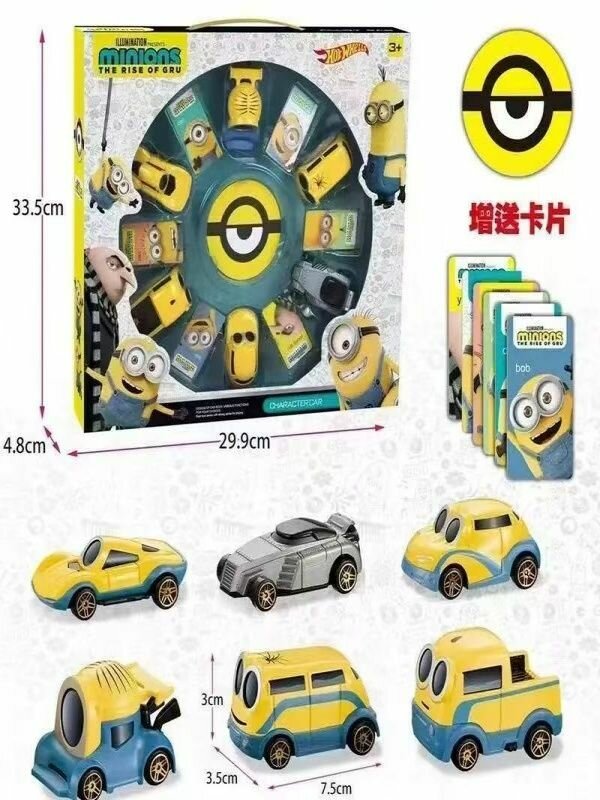 Инерционный раздвижной игрушечный автомобиль из сплава, 6 моделей, подарочная коробка