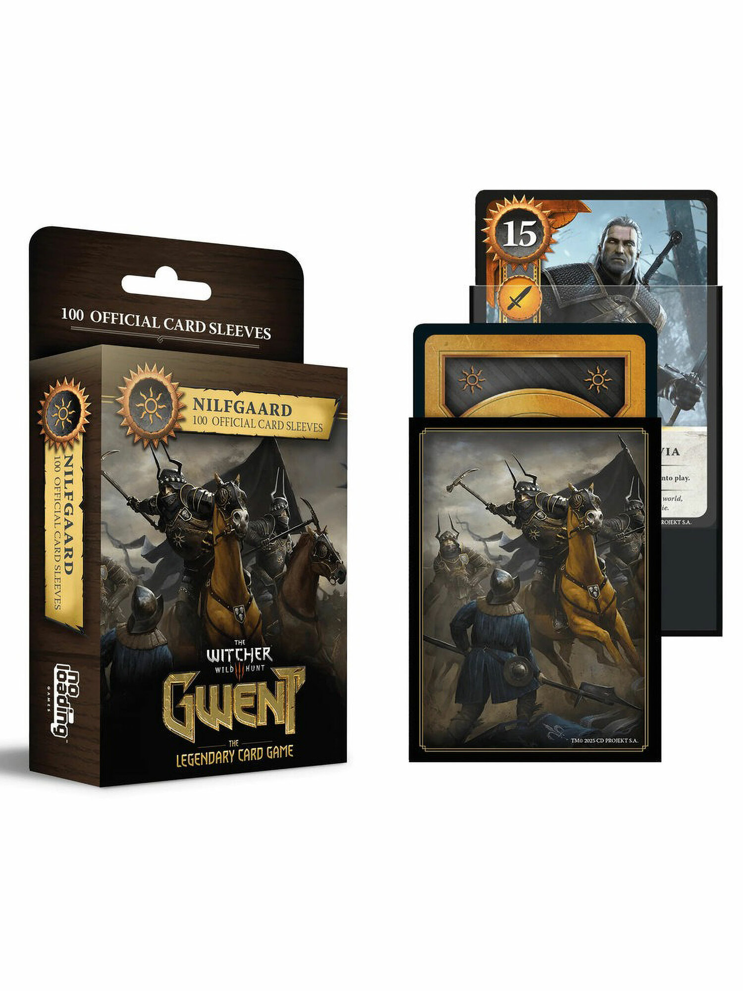 Протекторы для карт No Loading Games The Witcher 3 Wild Hunt: Gwent - Northern Realms, 65х90 мм 100 шт 100 мкм