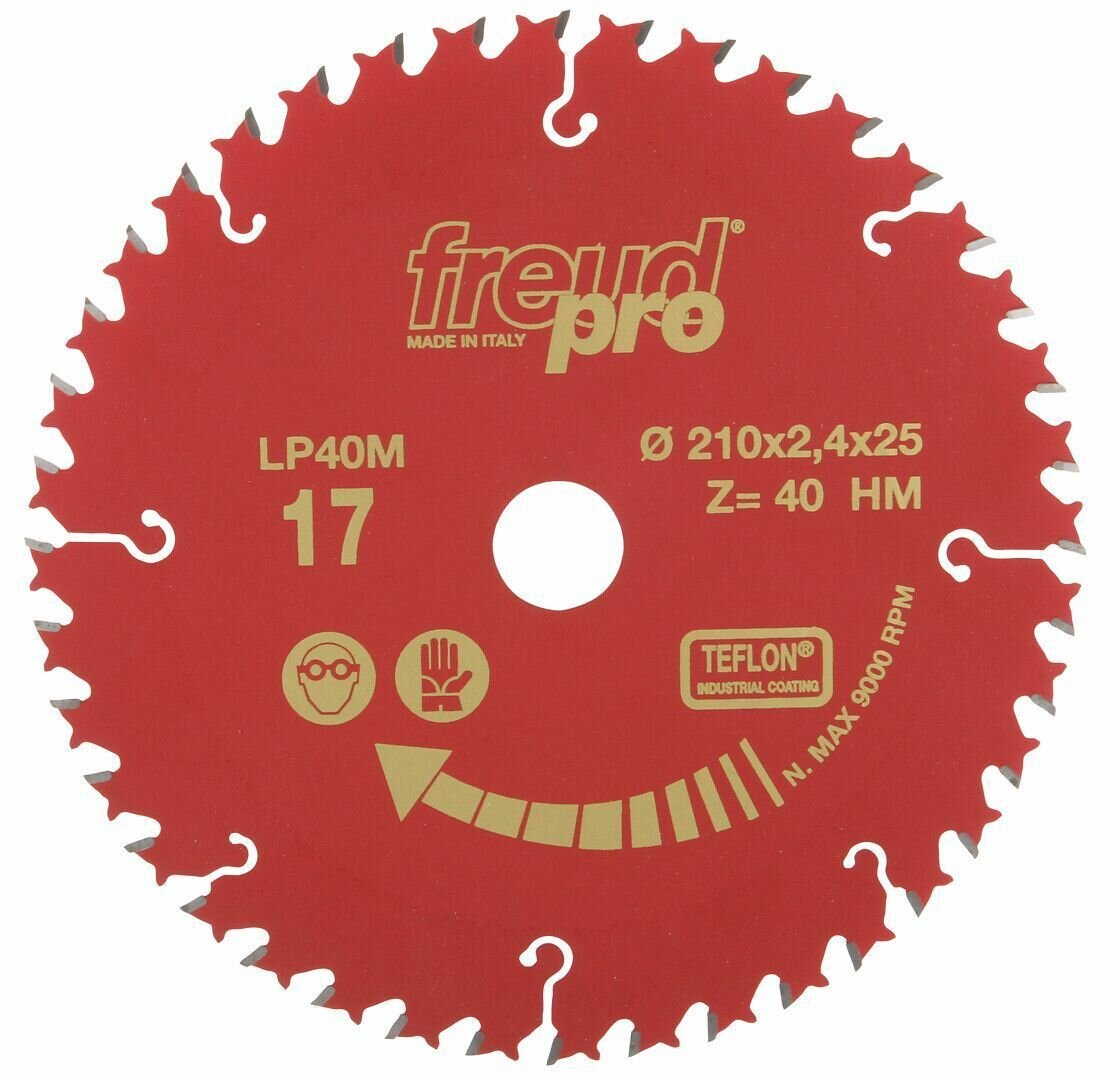Диск пильный по дереву LP40M (210х25 мм; 40Z) FREUD PRO LP40M017