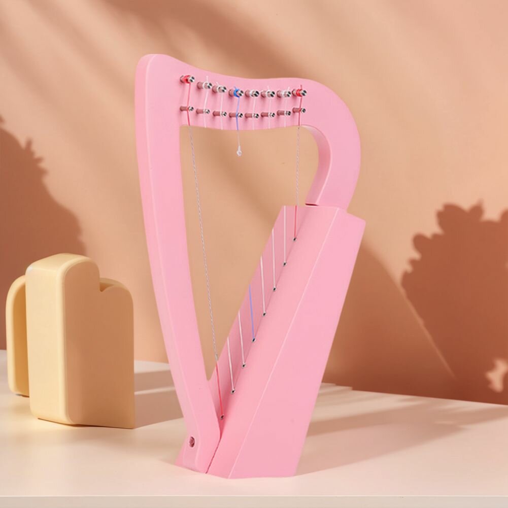 8-струнная лировая арфа струнный инструмент из цельного дерева для детей и взрослых начинающих