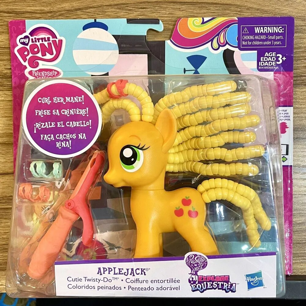 My Little Pony Applejack Cutie Twisty-Do Пони Капелли Пацци Игрушка для девочек