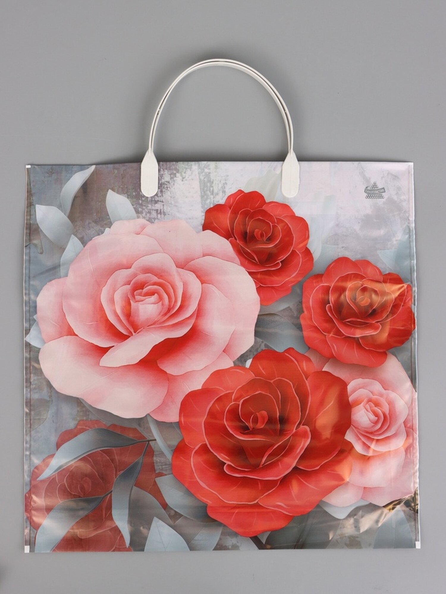 Подарочный пакет Сима-ленд "Аромат роз", XL, с ручками, 35x36 см