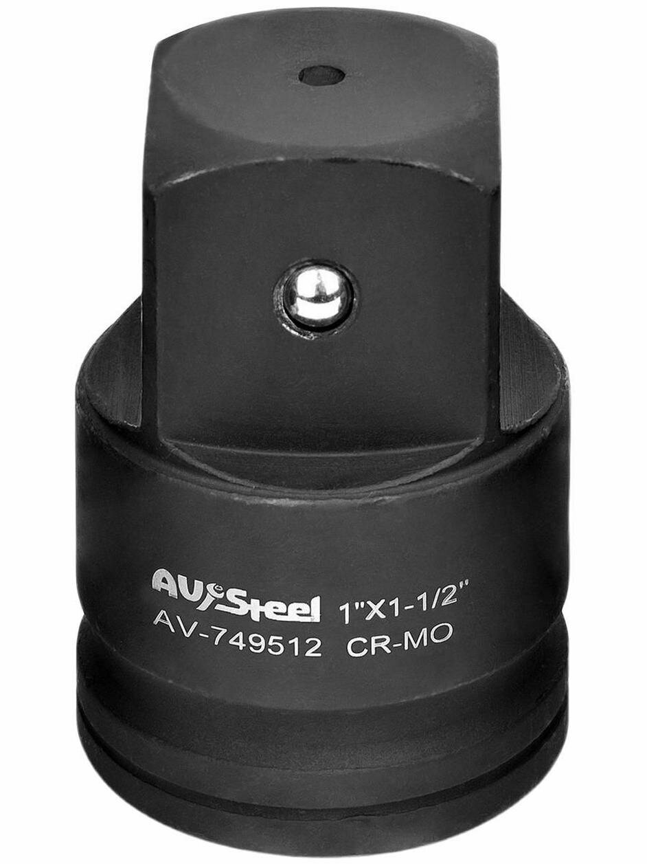 Адаптер ударный AV Steel AV-749512, для соединения инструмента, хромомолибденовая сталь, черный