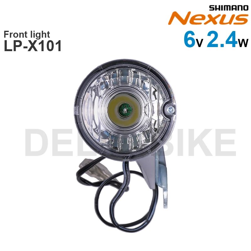 SHIMANO NEXUS Динамо-втулка 6В 2,4 Вт DH-2N40-J 36H с передним светом LP-X101 LP-X101