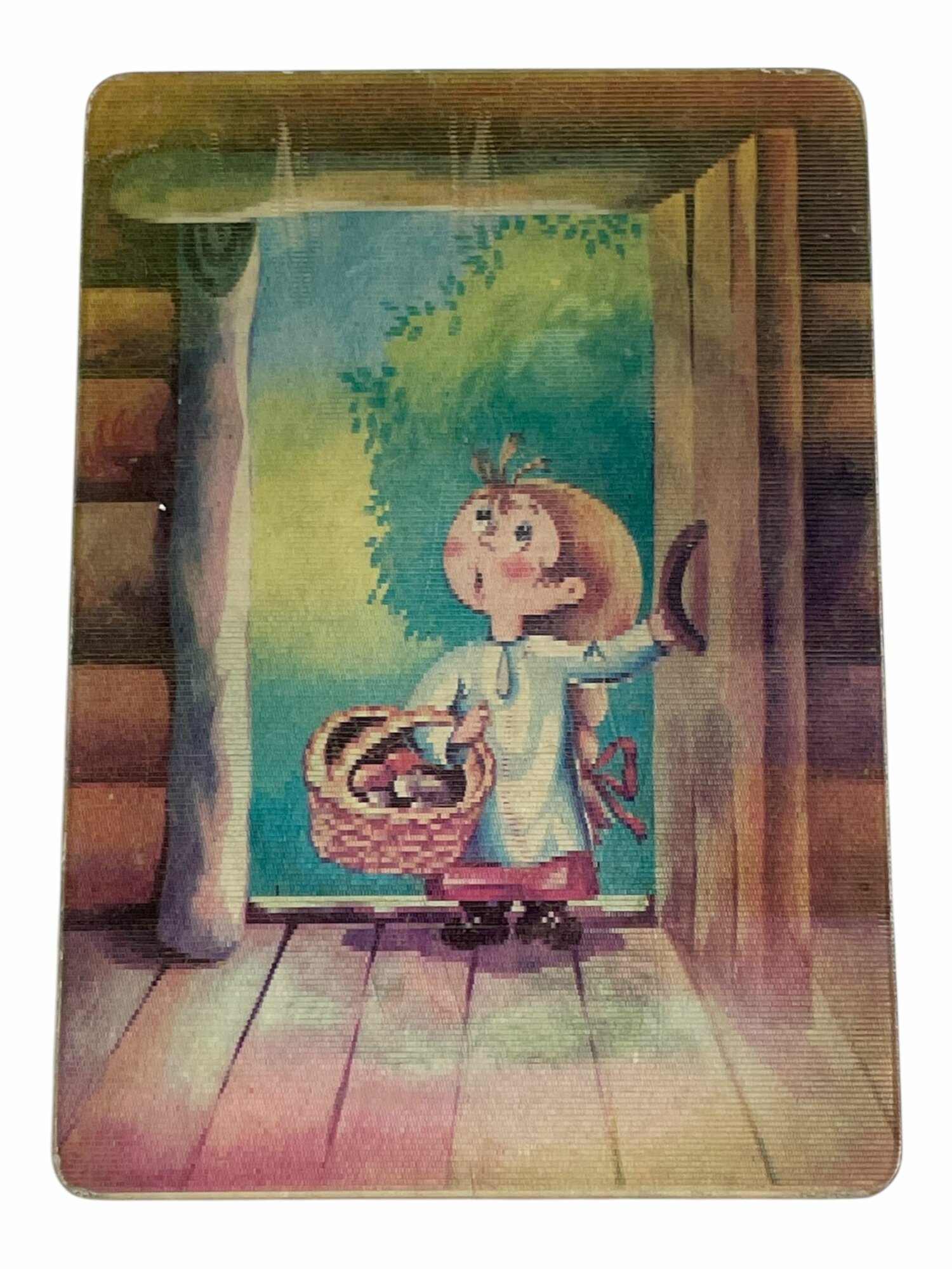 Советский винтажный переливающийся календарь, советская мультипликация, сделано в СССР