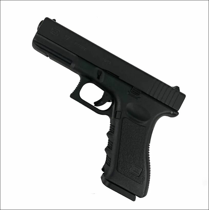 Гидробольный Орбиз Пистолет Glock 17 - механический, Орибиган стреляет водяными мягкими гелевыми пулями, черный