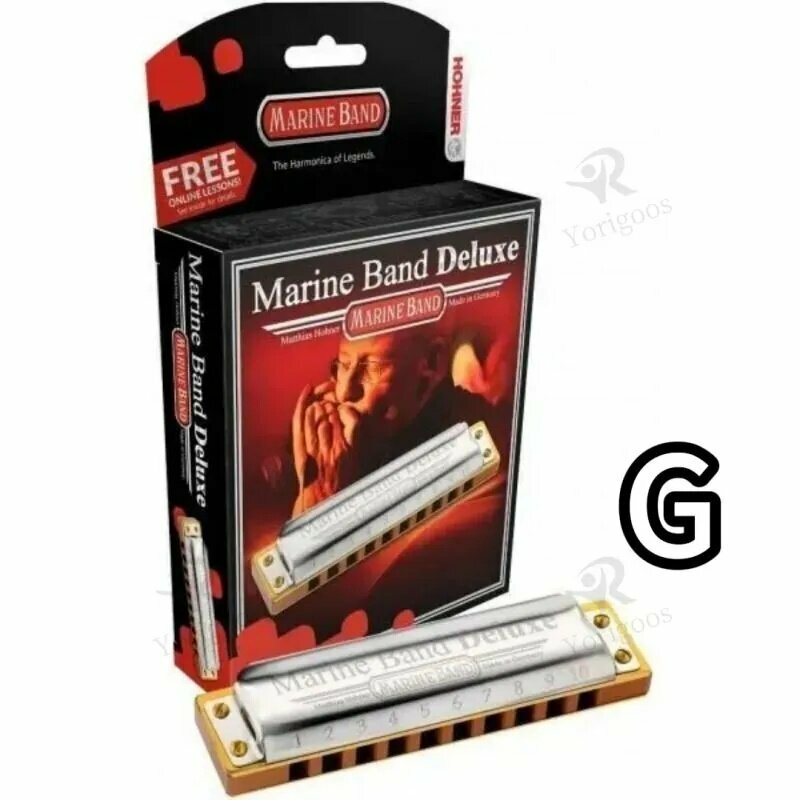 HOHNER Marine Band DeLuxe блюз-гармоника 10 отверстий для начинающих Германия-G