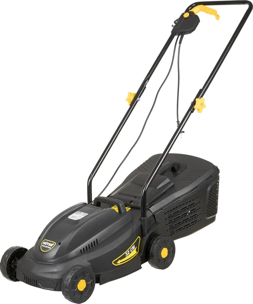 Газонокосилка электрическая Huter ELM-320/1000 900/70/4/19 1000Вт black-yellow