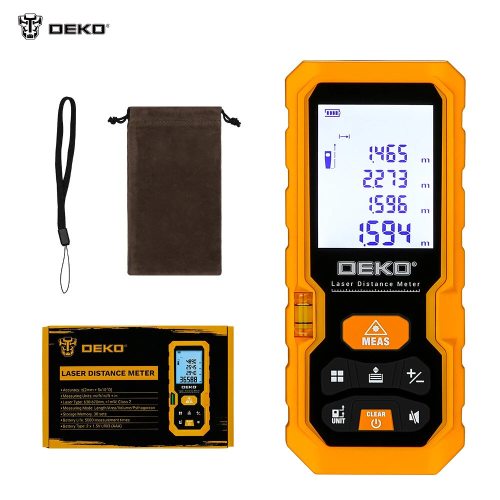 DEKO DKLD05 лазерный дальномер . 40 метров .