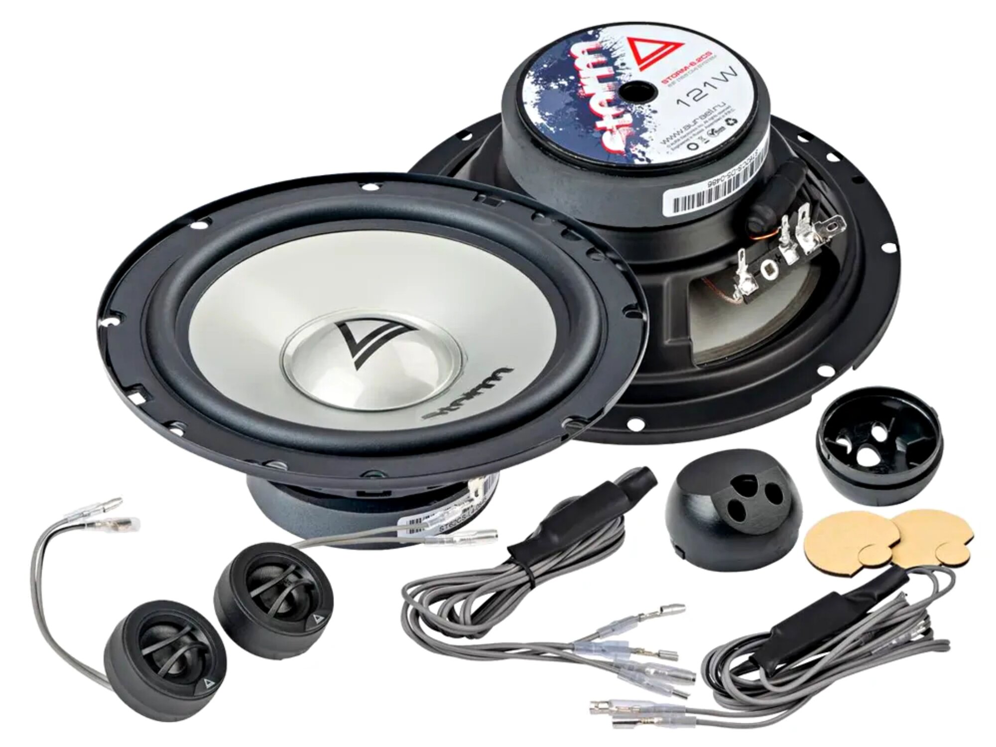 Автомобильная акустика компонентная AURA STORM-6.2CS V.2, 2-х полосная компонентная