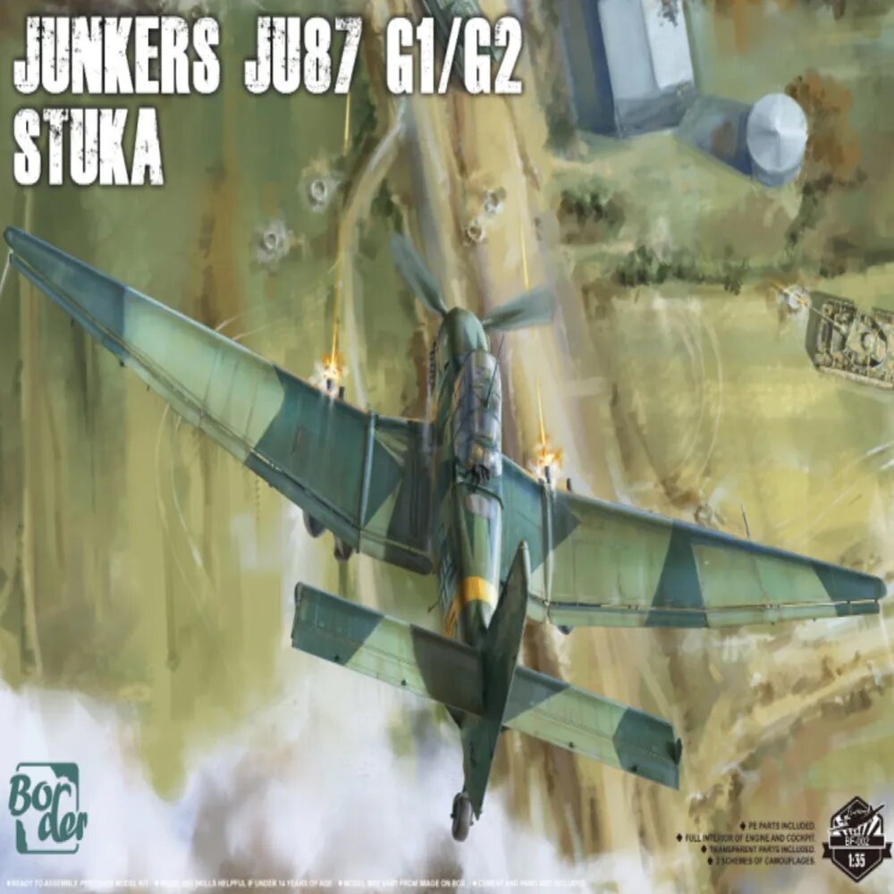 Border Model BF-002 1/35 JU87 G1/G2 Stuka Авиамодель