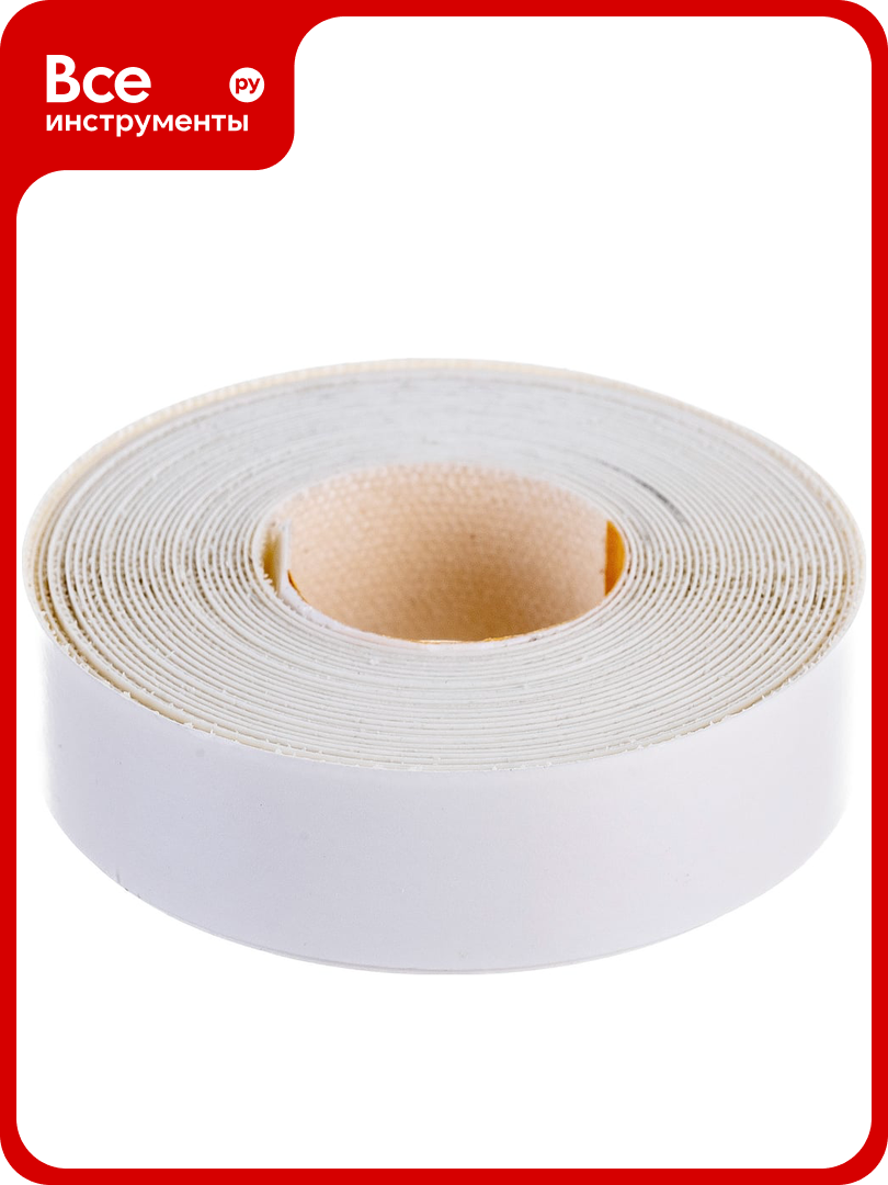 Лента кромочная меламиновая Zitar с клеем, 19 мм, белая, 5 м 109908