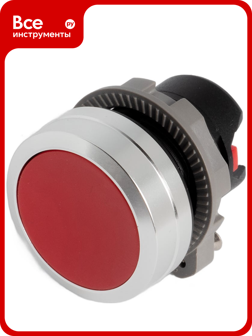 Кнопка CONTA красная, матовая, металл, 22ММ TA22SA-PF/R/A 00-00010161