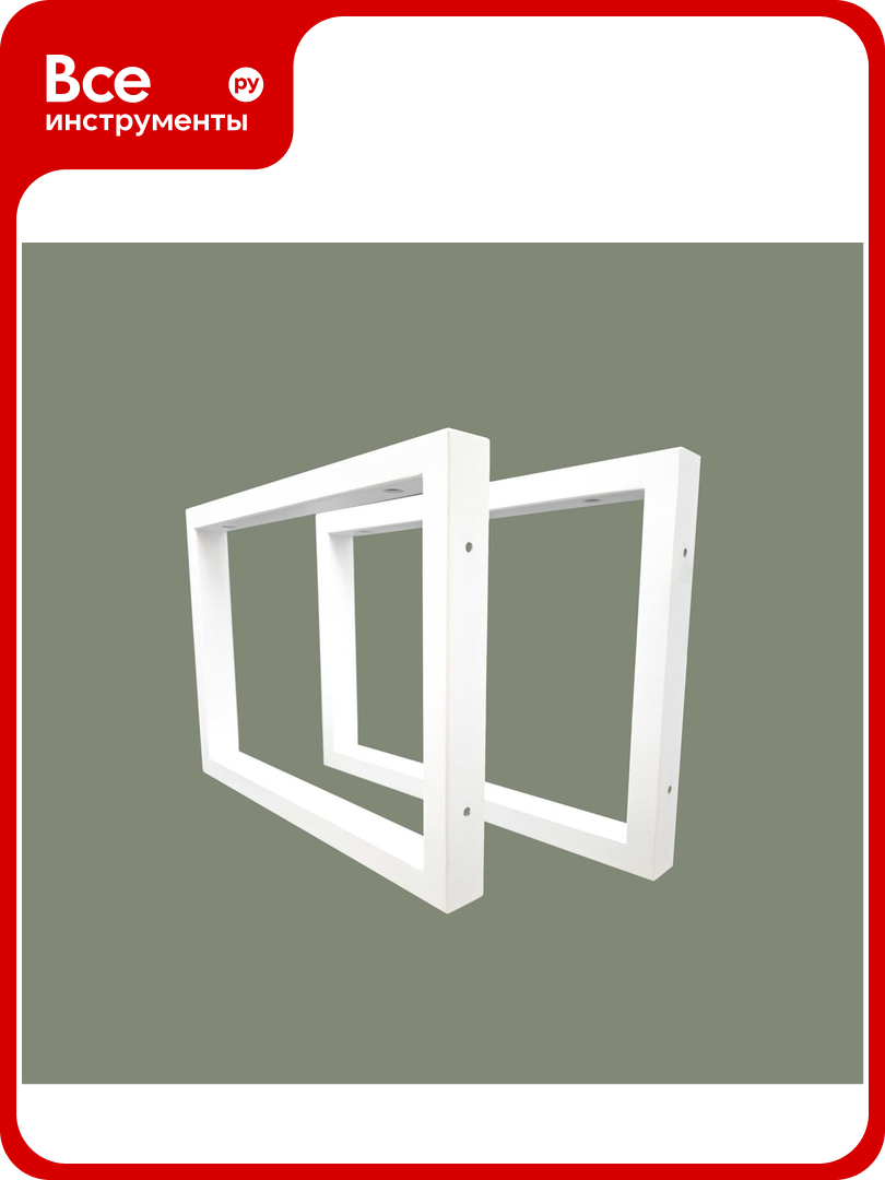 Кронштейн для столешниц, раковин, полок LUVON 40x25 см, белый, 2 шт. M400_K2_White