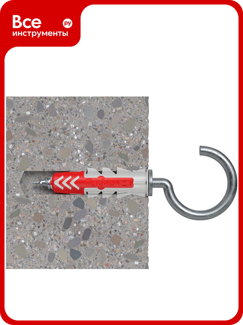 Дюбель с полукольцом Fischer DUOPOWER 5x25 RH K NV 535012