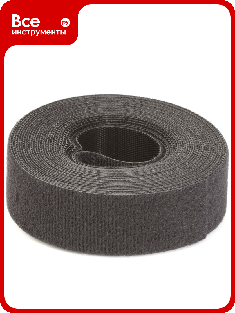Хомут многоразовый DKC мягкий, на тканевой основе шириной 9мм, в рулоне 5м, черный