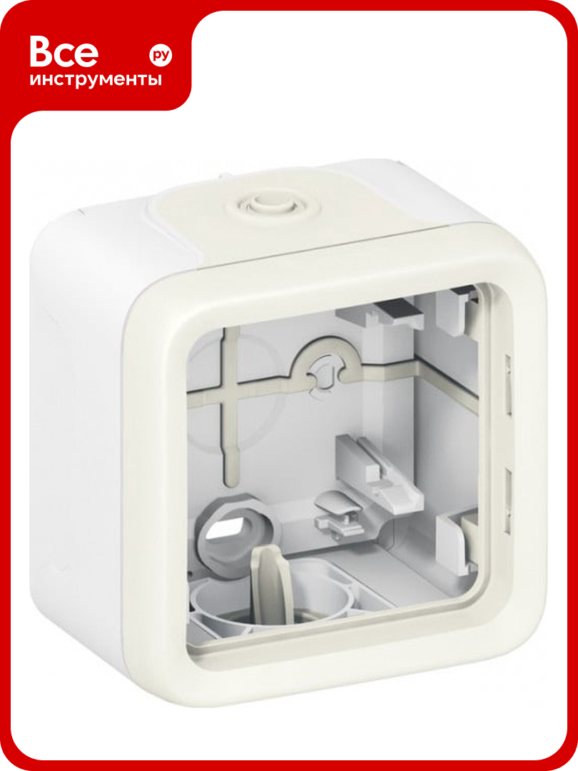 Коробка Legrand для накладного монтажа с мембранными сальниками Программа Plexo белый 1 пост