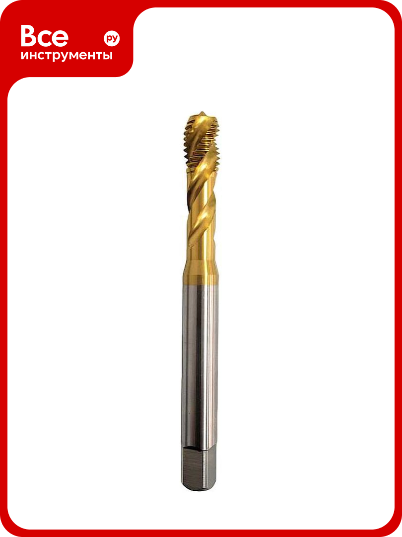 Метчик DAKSTOOLS м10x1,5 tin, винтовая канавка 21-1015