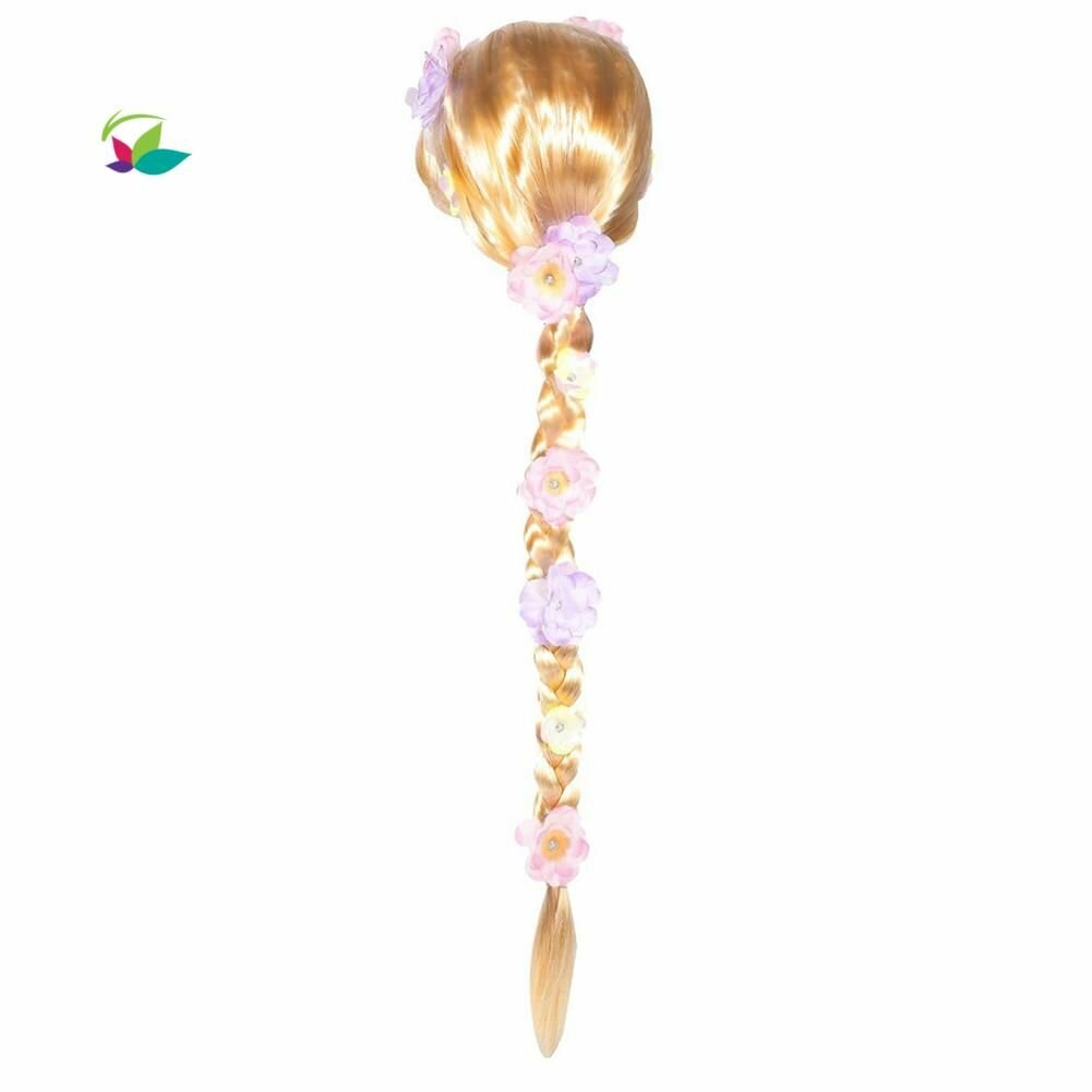 (F M A R) Парик Зачарованной Рапунцель С Большой Косой Принцессы Цветами