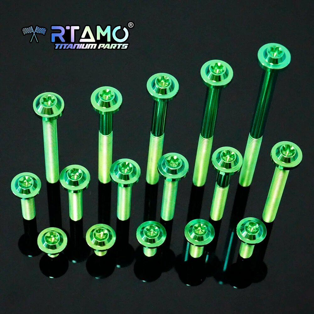 RTAMO Титановый болт Gr5 M6X10-90mm (OD = 13) для мотоциклетного велосипеда