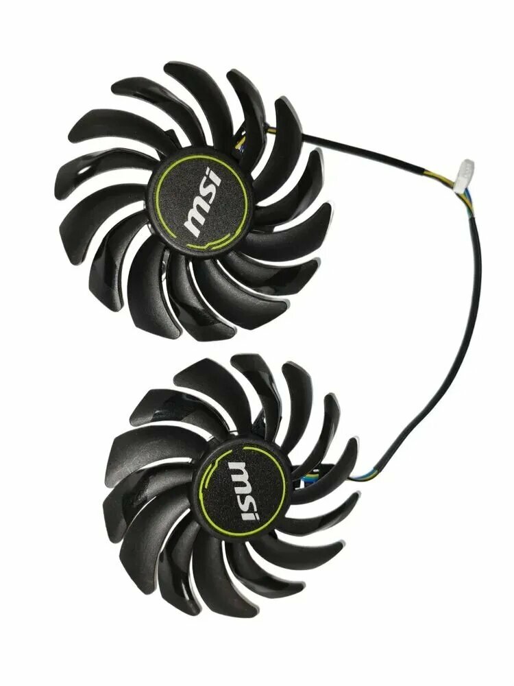 Вентиляторы для видеокарт MSI Ventus GTX 1660. 87мм, 4pin. PLD09210B(S)12HH.
