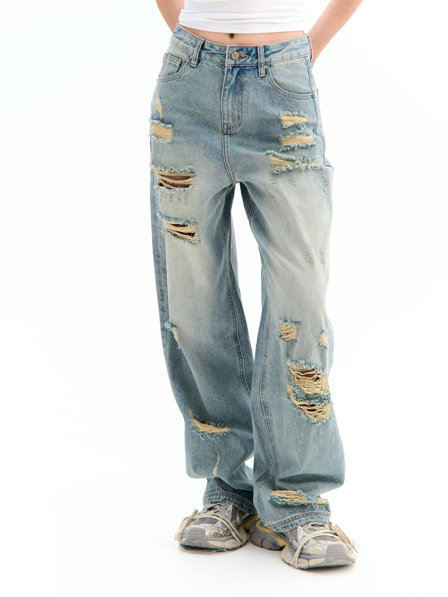 Джинсы широкие 2025 