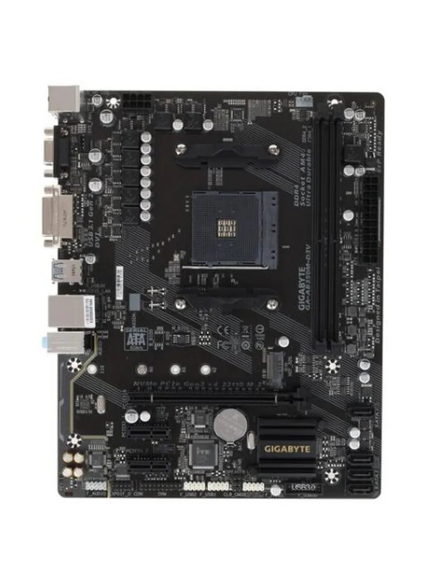 Материнская плата AM4 B350 GA-AB350M-D3V - AM4, DDR4