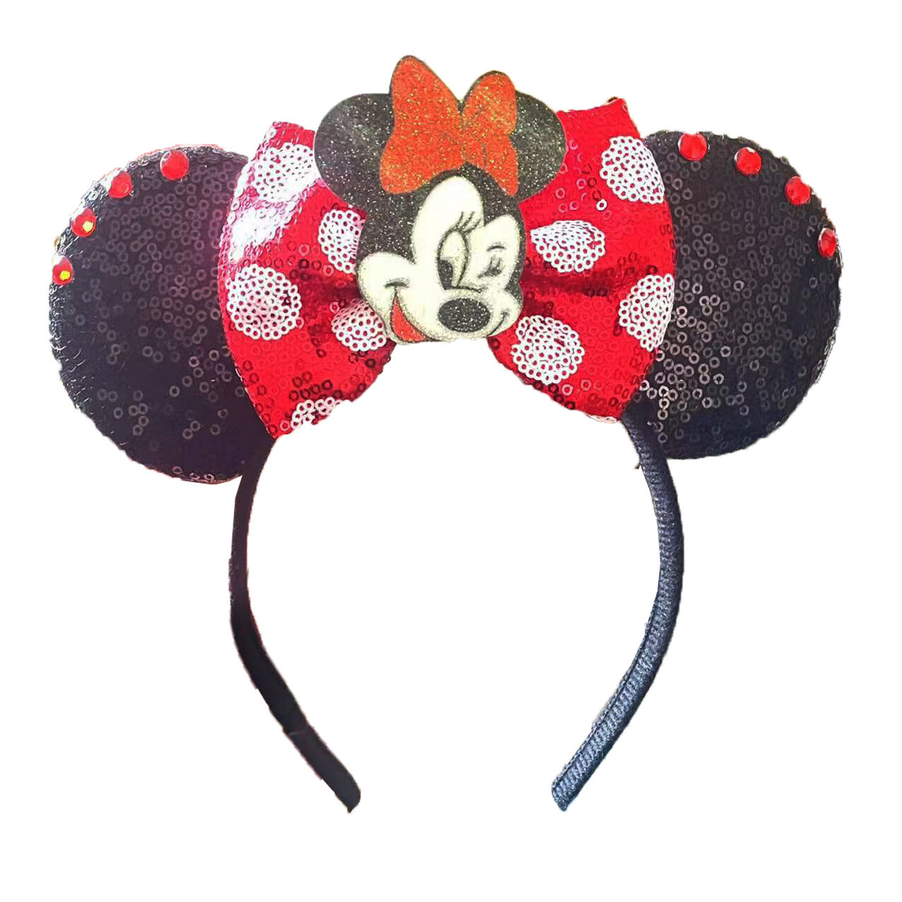 День святого Валентина, повязка на голову с Микки, детская повязка с ушками кролика, бантик, аксессуары для волос, заколка для волос с Микки Маусом