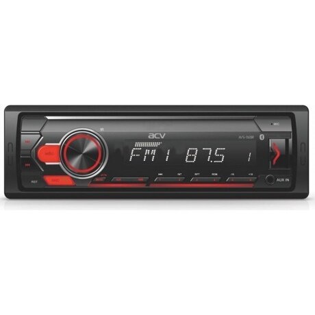 Автомагнитола ACV AVS-912BR (1din/красная/Bluetooth/USB/AUX/SD/FM/4*50)