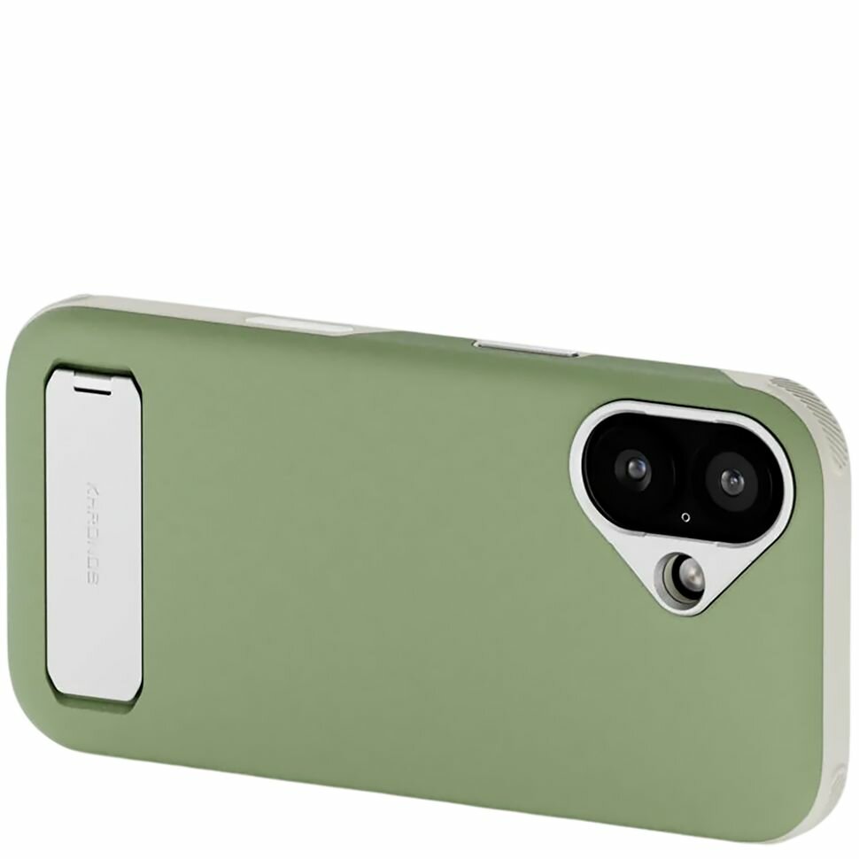 Чехол Tilta Khronos Lite для iPhone 17 Зелёный, встроенная подставка