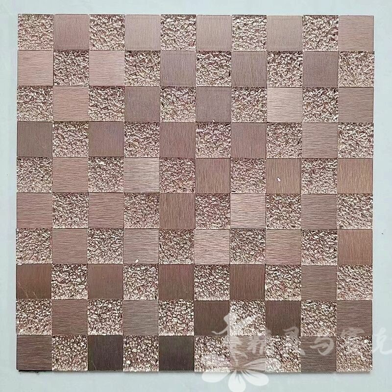 Металлическая матовая алмазная стеклянная мозаичная плитка, самоклеящаяся, для фона телевизора, стикер для зеркальной стены KTV, алюминиевая пластиковая доска для чая