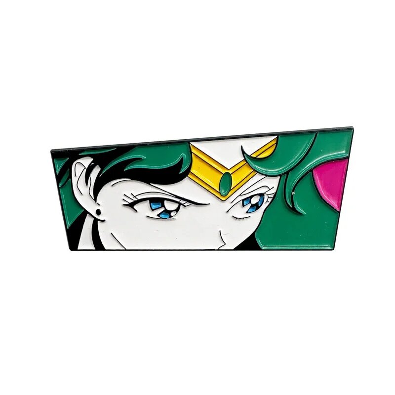 Эмалевый значок Sailor Moon, изумрудный, C12G25