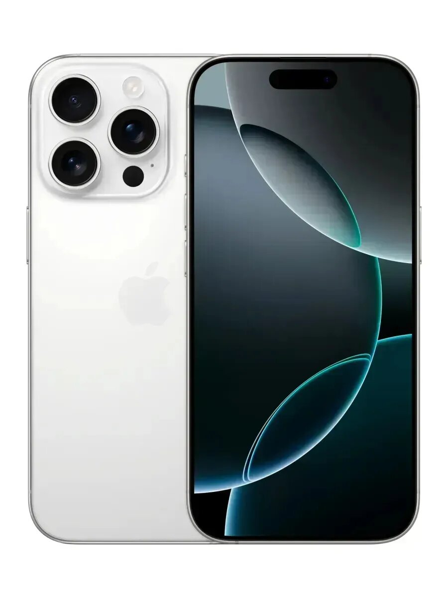 Смартфон iPhone 16 Pro 128GB White, (nano SIM + eSIM),6.3", белый — фото 1