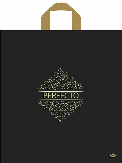 Подарочный пакет тико Полиэтиленовый с петлевой ручкой, Perfecto, Перфекто матовый шик, 420х460 мм (ПТЛ58974)