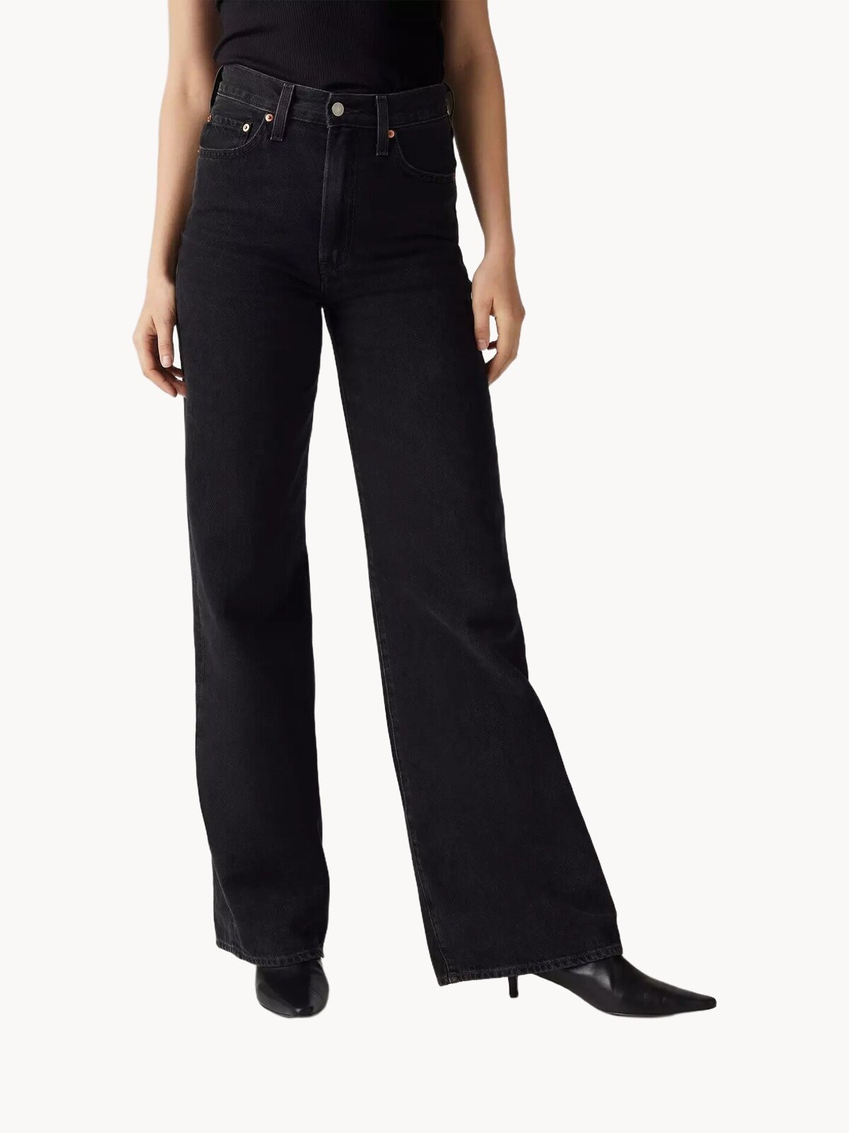 Джинсы широкие Ribcage Wide-Leg 